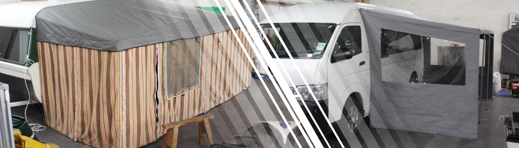 Canvas Caravan Porch Awning | Custom Made Trailer Cover
